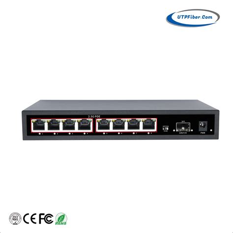 8 Port 25g 8023at Poe 1 Port 10g Base X Sfp Multi Gigabit Ethernet