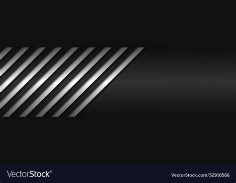 Black And White Abstract Metallic Header Vector Image