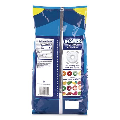 Lifesavers® Mints Pep O Mint Peppermint Individually Wrapped 53 95 Oz Bag Ships In 1 3