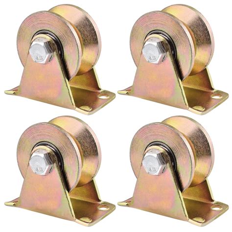 4pack 2 V Groove Wheel Heavy Duty Rigid Roller