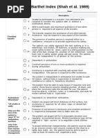 Modified Barthel Index Overview Pdf Wheelchair Hygiene