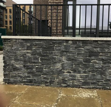 Black Slate Stone Cladding Z Tier Clad Panels