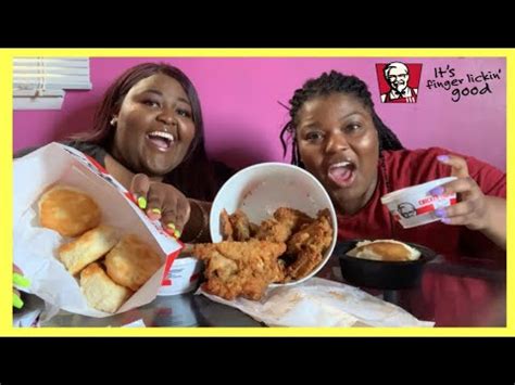 Kentucky Fried Chicken Mukbang | Crunchy Fried Chicken, Mashed Potatoes, & Biscuits ...