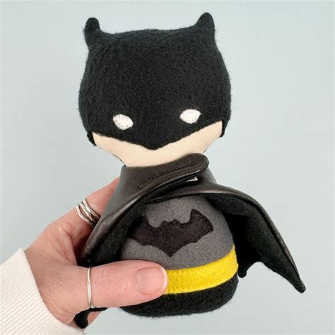 Mini Cuddle Doll Superhero Batman Heidiandfinn