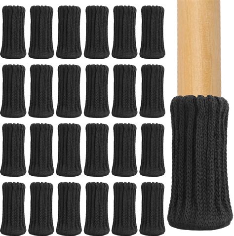 Woltu 32 Stück Stuhlsocken Möbelsocken Mit Filzunterlage Hochelastische Stuhlbeinschoner