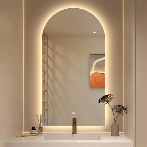 Hzscl Espejo Baño Con Luz Led 40x60cm 60x90cm Espejos De Baño Pared Con
