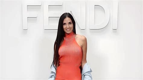 Demi Moore Serving Fierce Looks At Fendi Show During Milan Fashion Week