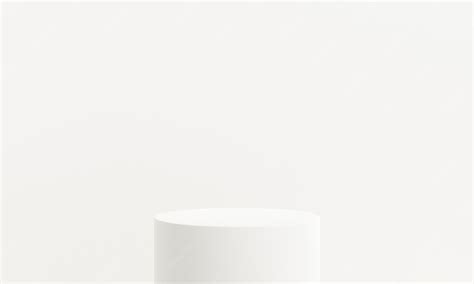 Premium Photo White Product Display Stage Platform Background