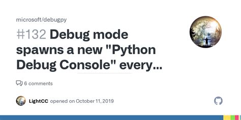 Debug Mode Spawns A New Python Debug Console Every Time With `console