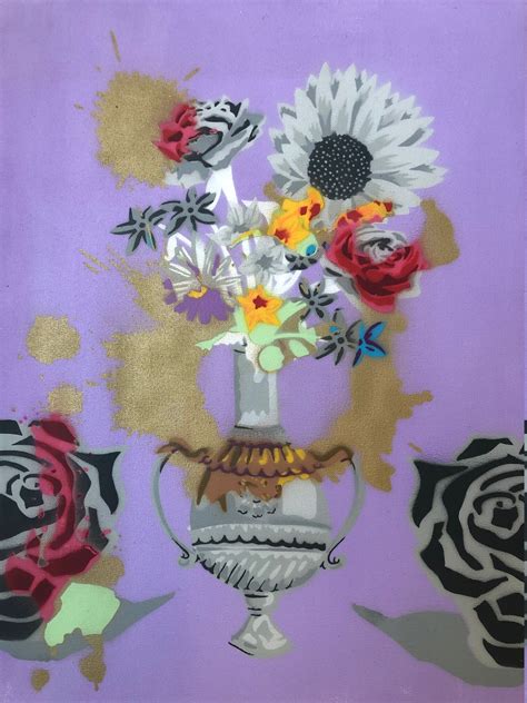 Kintsugi Flower Abstraction Etsy