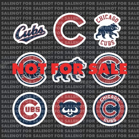 Chicago Cubs Sticker Set Peel And Stick 9 Stickers