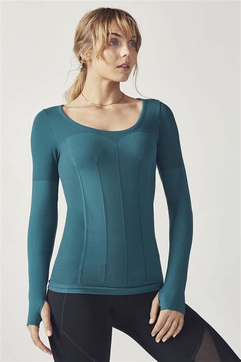 Delta Seamless Long Sleeve Top Women Sporty Outfits Running Clothes