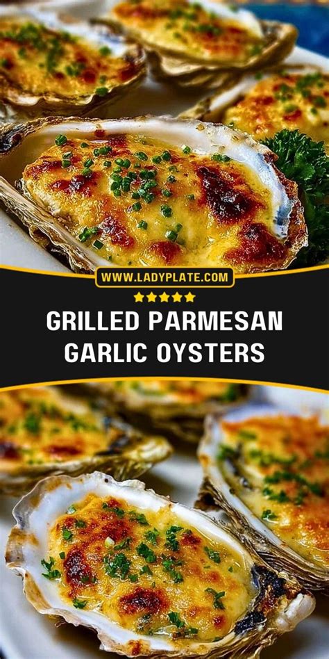 Grilled Parmesan Garlic Oysters