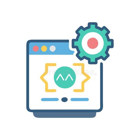 Api Endpoint Connection Icon Stock Vector Illustration Of