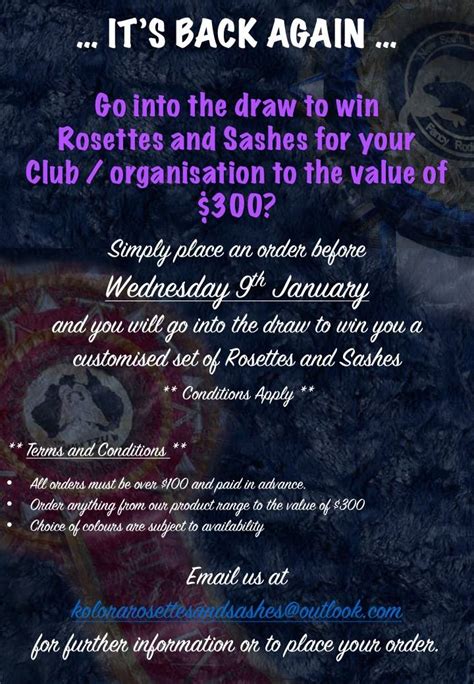 Kolora Rosettes And Sashes