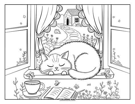 Cottage Core Coloring Pages For Adults