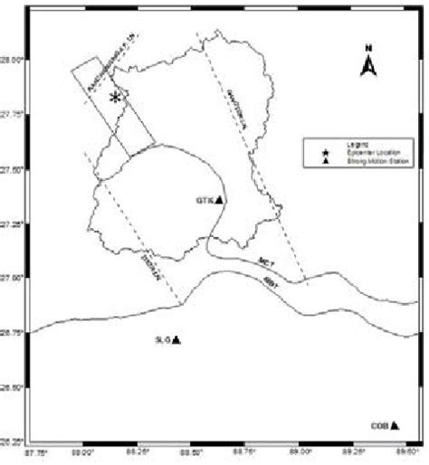 Location Of The Fault Rupture Plane Responsible For Sikkim Earthquake Download Scientific