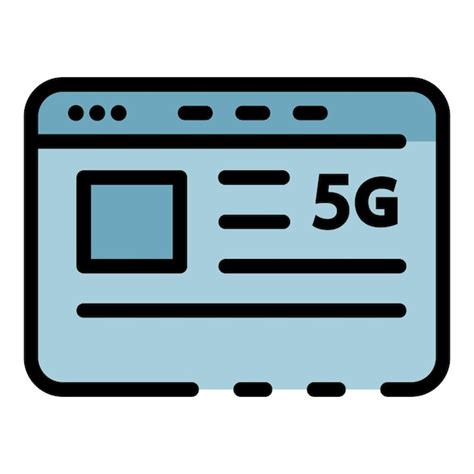 Premium Vector Program Settings Window Icon Outline Program Settings