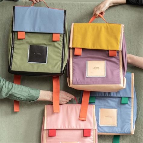 Schultasche Von Hänska Aus Bio Baumwolle In Dusty Lavender Lila