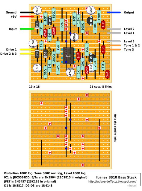 Guitar Fx Layouts Ibanez Bs10 Bass Stack