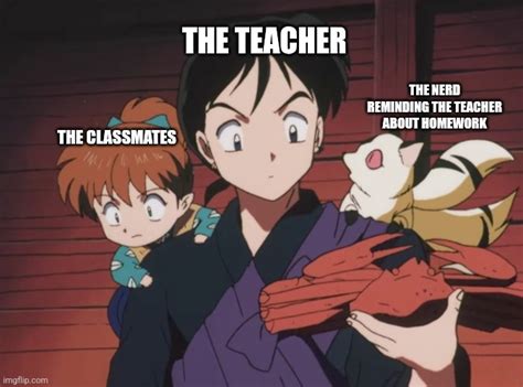 Kirara Talking To Miroku Imgflip