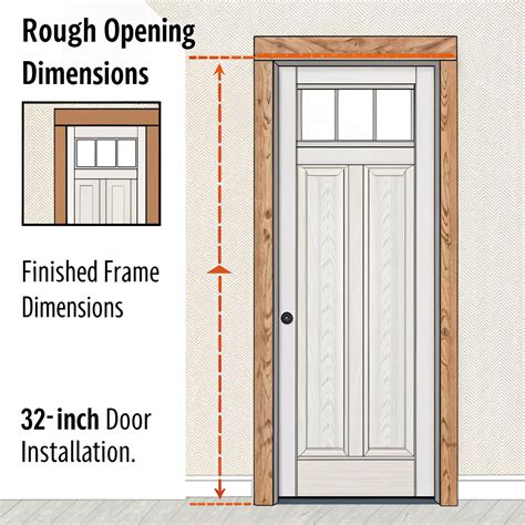 Rough Opening For 32 Inch Door Dimensions And Installation