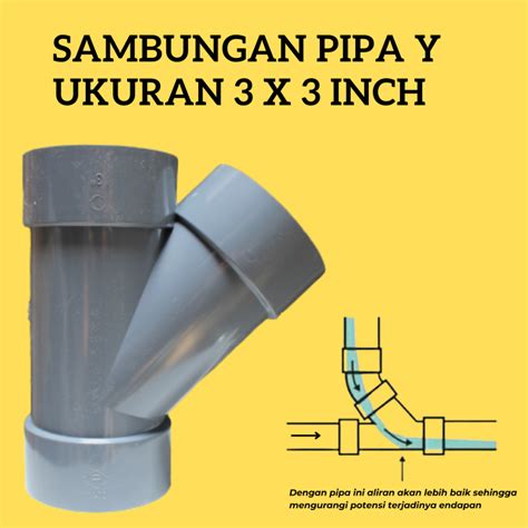 Jual Sambungan Pipa Saluran Sistem Instalasi Horizontal Aliran Lancar