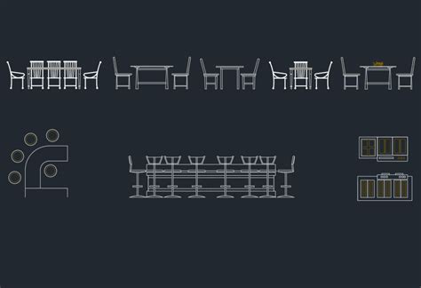 Dining Tables Elevation Cad Blocks And Design Resources For Architects