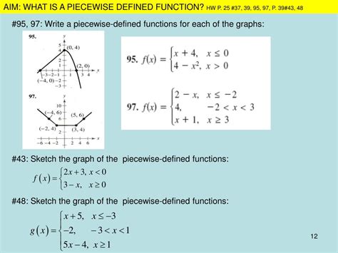 Ppt Ex Sketch The Piecewise Defined Function By Hand Powerpoint