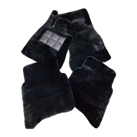 Genuine Black Sheepskin Floor Mats For Mercedes Benz Gle 53 63 Amg C167