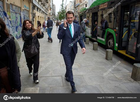 Bucharest Romania 20th May 2024 Sebastian Burduja Minister Energy Candidate — Stock Editorial