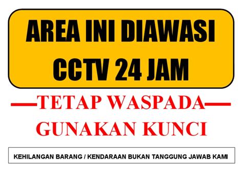 Area Ini Diawasi Cctv Pdf