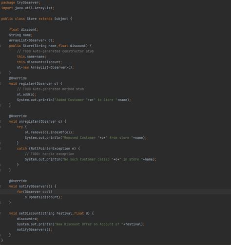 Solved B The Observer Pattern The Observer Pattern Is A Chegg