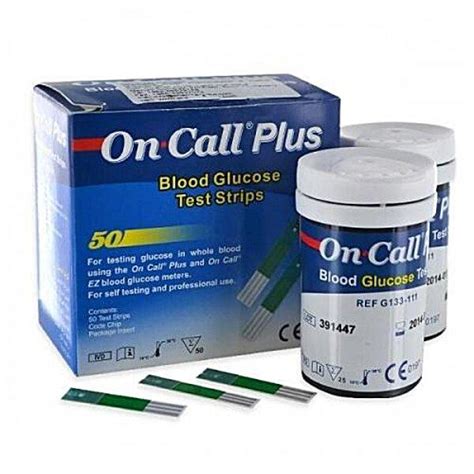 Тест-полоски On Call Plus 50 шт. в 2 флаконах по 25 шт в упаковке (ID ...