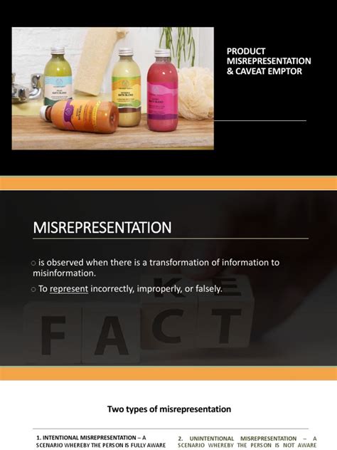 Lesson 3 Product Misrepresentation And Caveat Emptor Pdf Pdf