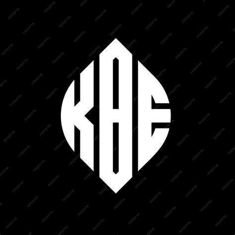 Premium Vector Kbe Circle Letter Logo Design With Circle And Ellipse