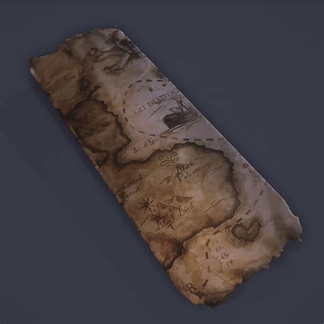 Treasure Map Animated 3d Model By Get Dead Entertainment