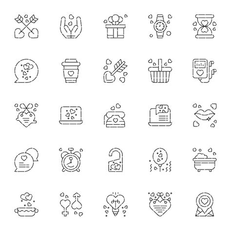 Premium Vector | Love icons bundle vector illustration