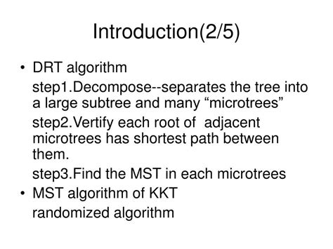Ppt A Simpler Minimum Spanning Tree Verification Algorithm Powerpoint