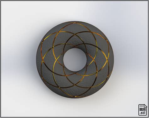 🧲 Rodin Coil Torus Stl 160mm X 56mm Diameter Coil Magnetic Field