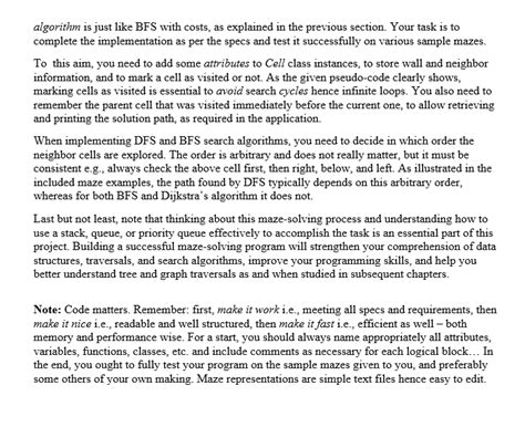 Planning Paths In A Maze Using Stacks And Queues