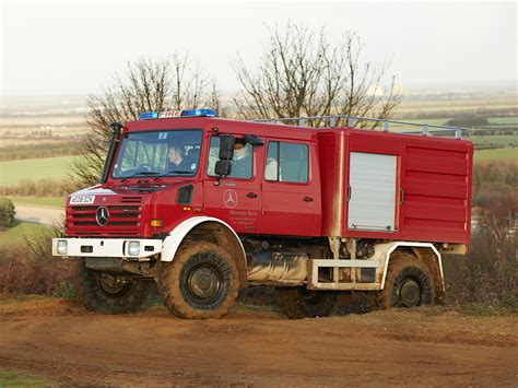 2000 Mercedes Benz Unimog U4000 Double Cab Firetruck 4x4