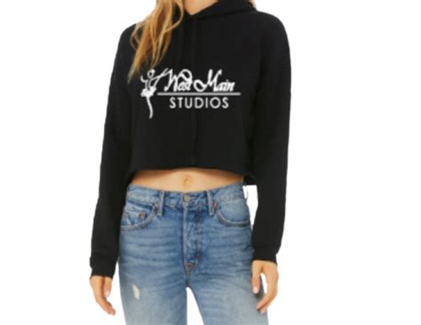 Cropped Black Hoodiesweatshirt