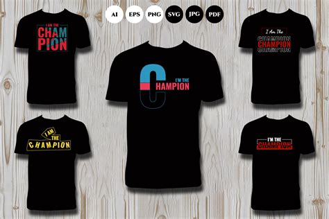I Am The Champion Bundle Graphic By Shaan Design Store · Creative Fabrica