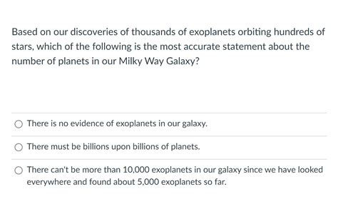 Solved Based On Our Discoveries Of Thousands Of Exoplanets