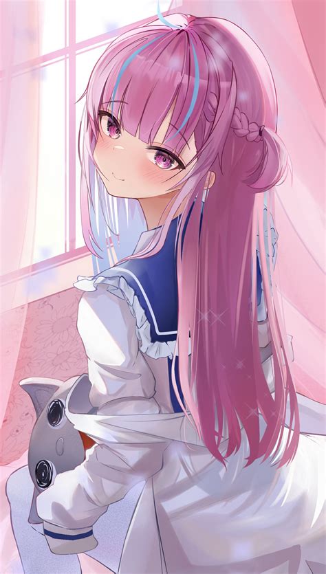 Watatabeseeds Minato Aqua Minato Aqua Sailor Neko Minato Aqua