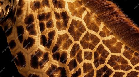 Premium Ai Image Giraffe Texture
