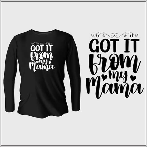 Peguei Do Design De Camiseta Da Minha Mãe Com Vetor Vetor Premium
