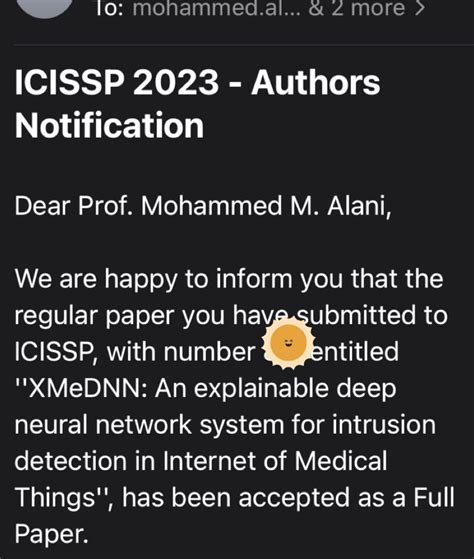 mohammed m alani on linkedin accepted icissp2023 intrusion
