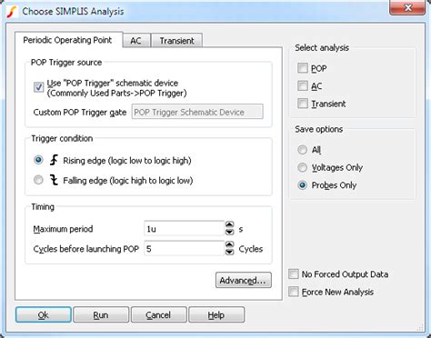 User Manual Analysis Modes